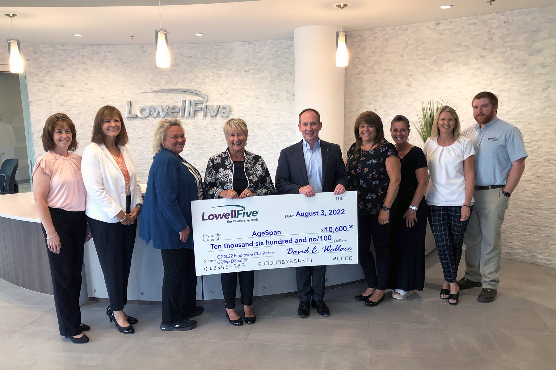 Lowell Five Bank employees donate $10,600 to Age Span, formerly Elder ...