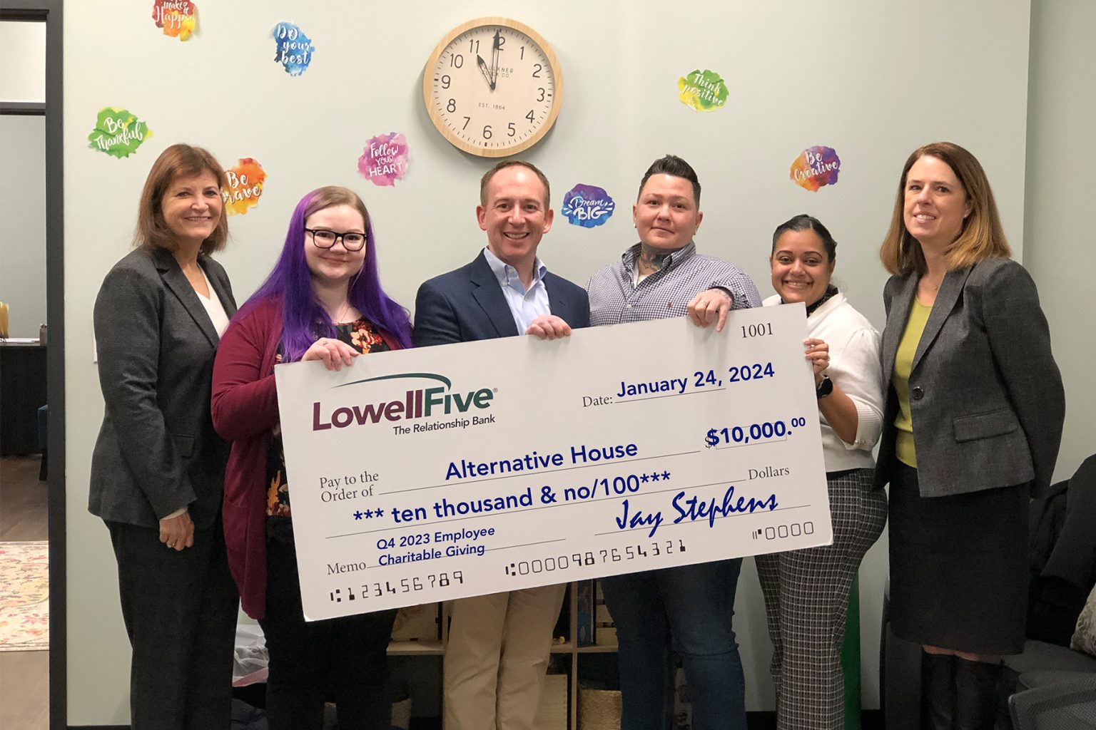Q4 2023 Employee Charitable Giving Recipient - Lowell Five